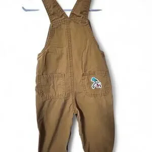 Carter's | Bottoms | Custom 2 Month Patched Tan Goofy Overalls For Baby ...